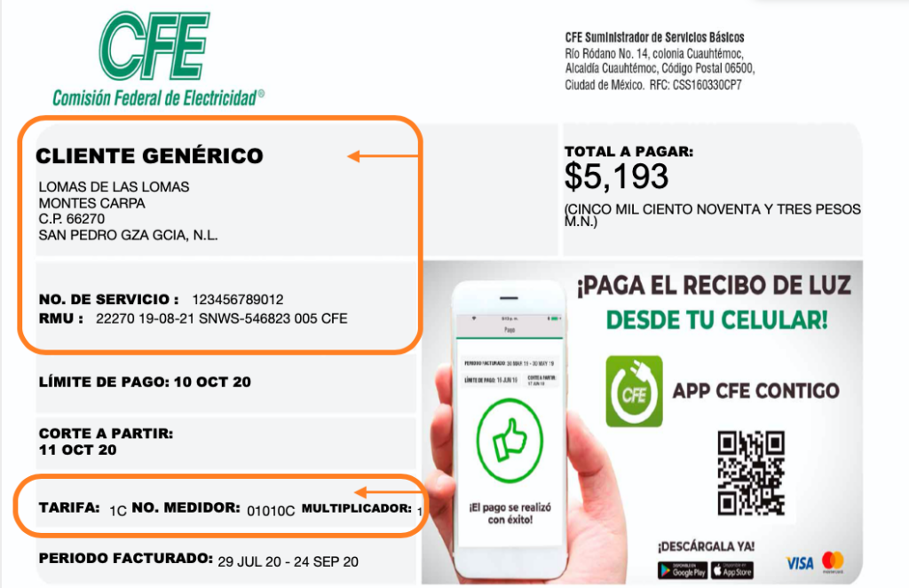 Todo lo que necesitas saber sobre los datos que lleva el recibo de la luz